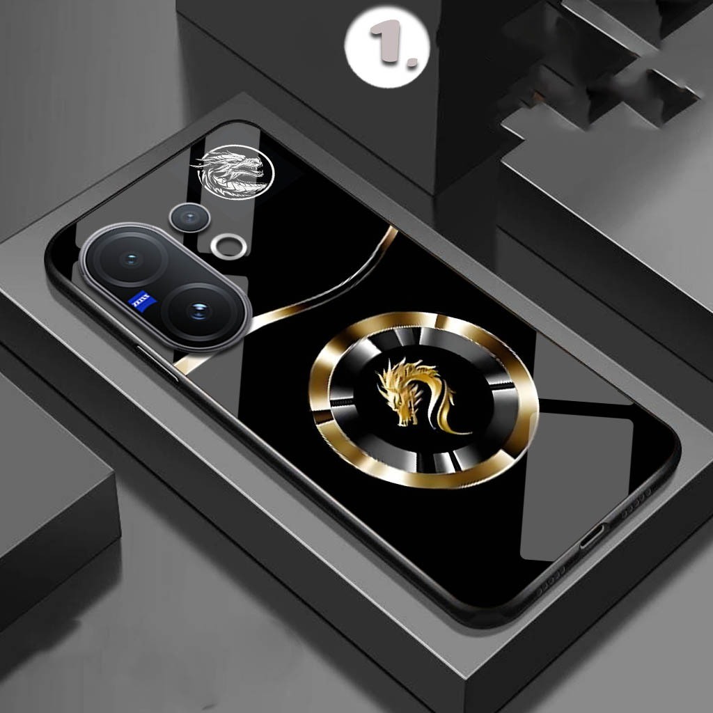 HP [FK-318] Clearcase Glossy Glass Phone Case For Vivo V60 5g Y400 Y04s ...