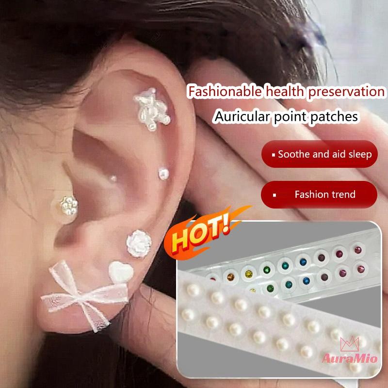 [AuraMio] 20/100/200 Patches Ear Seed Acupuncture Auricular Disposable ...