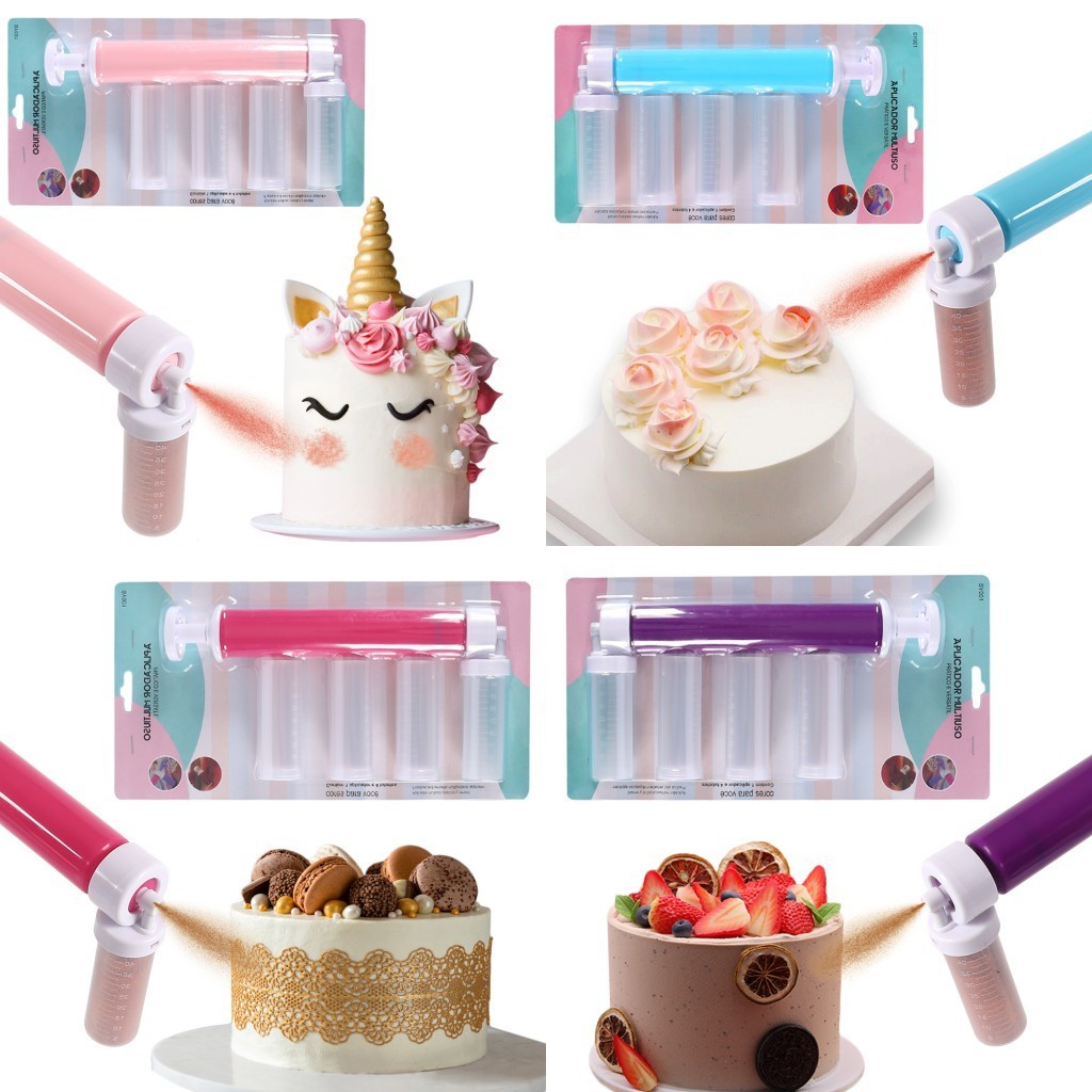 Manual Cake Spray Gun Mousse Cake Coloring Sprayer Baking Cake Supplies ...