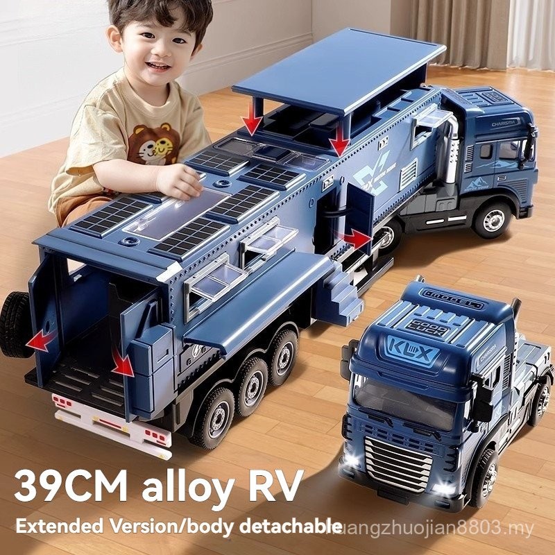 trailer truck scania truck toy Large Alloy Trailer Toy Car Children ...