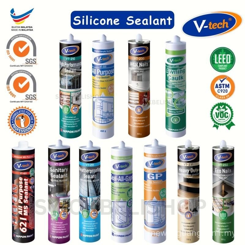 V-Tech VT-230 VT-222 VT-210 Vital Nails Sealant - Wainscoting, X Bond ...