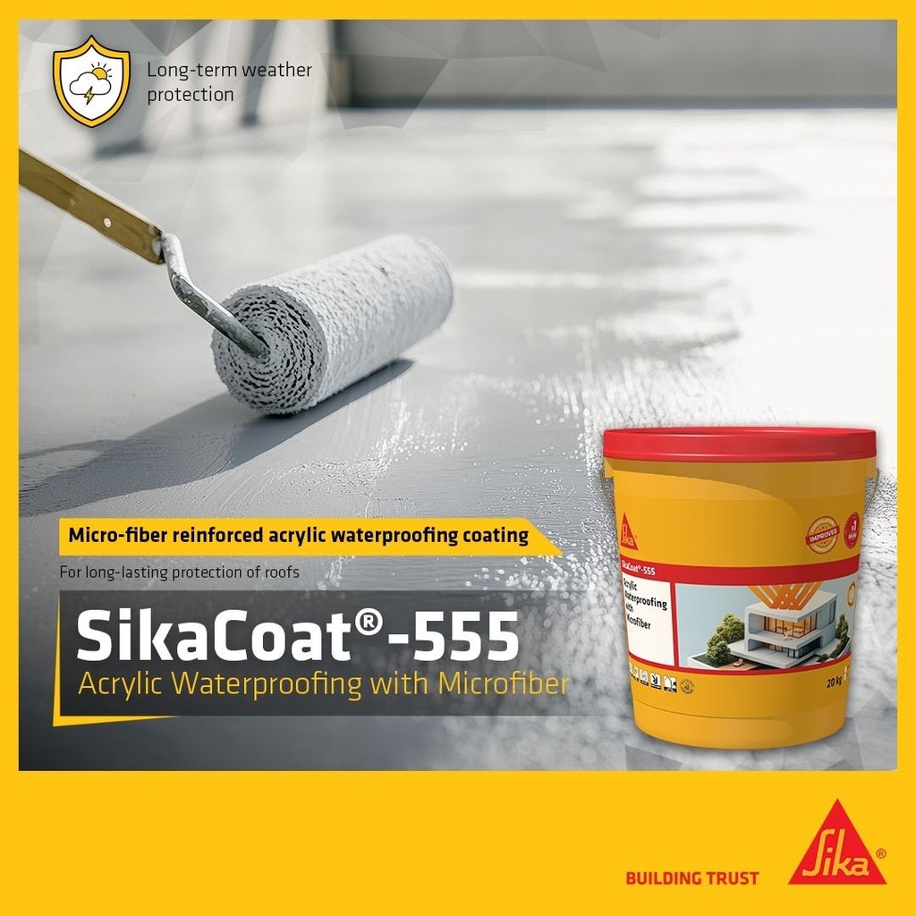 SikaCoat® 555 Super 20kg (White & Grey) Styrene-Acrylic Copolymer ...