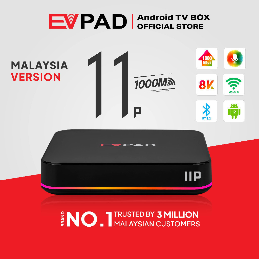 Evpad 11P Box Android 12. 4G-64G. Top 1 Sesion 2025 | Shopee Malaysia