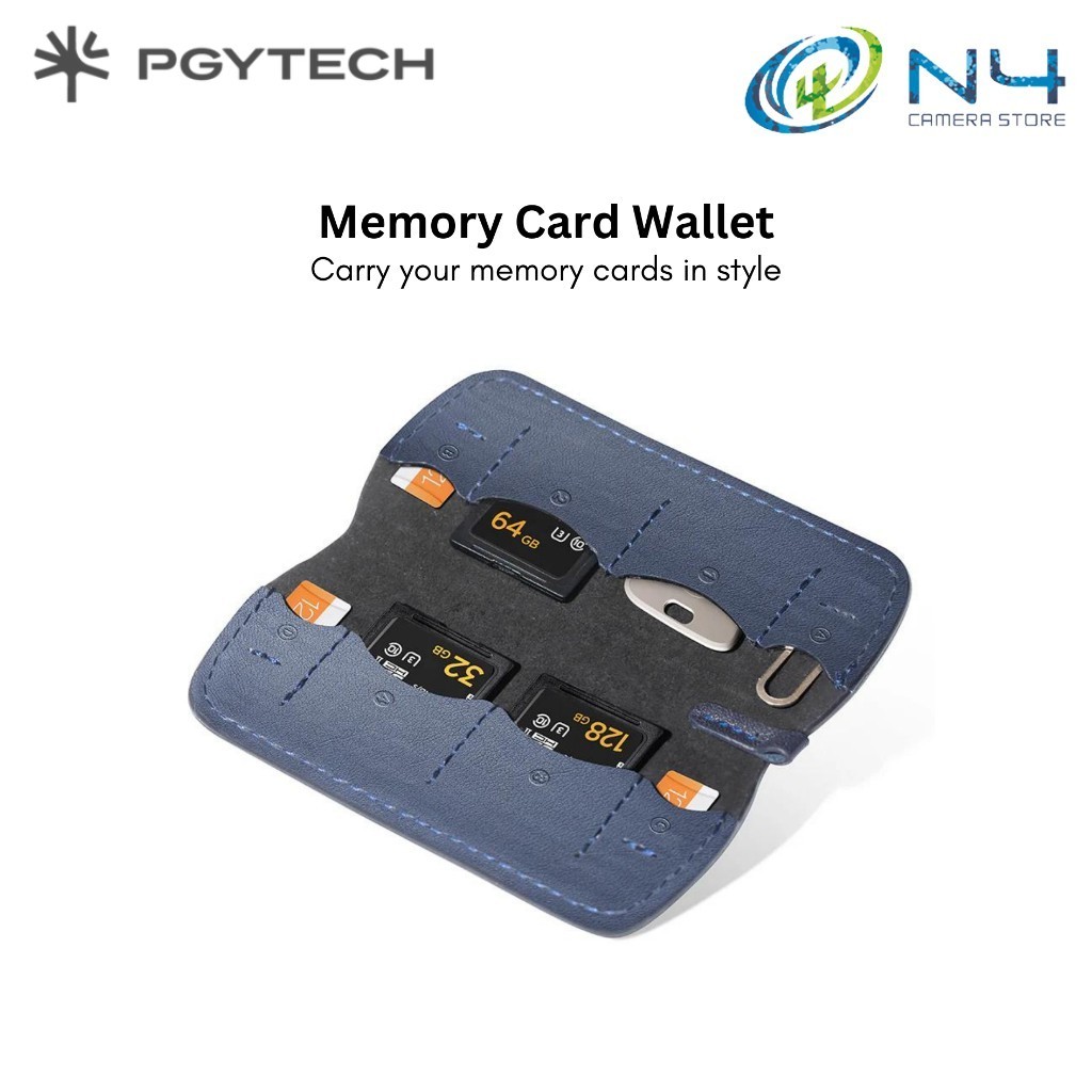 PGYTECH Memory Card Wallet For SD cards, 3 SIM / TF, micro SD cards and ...
