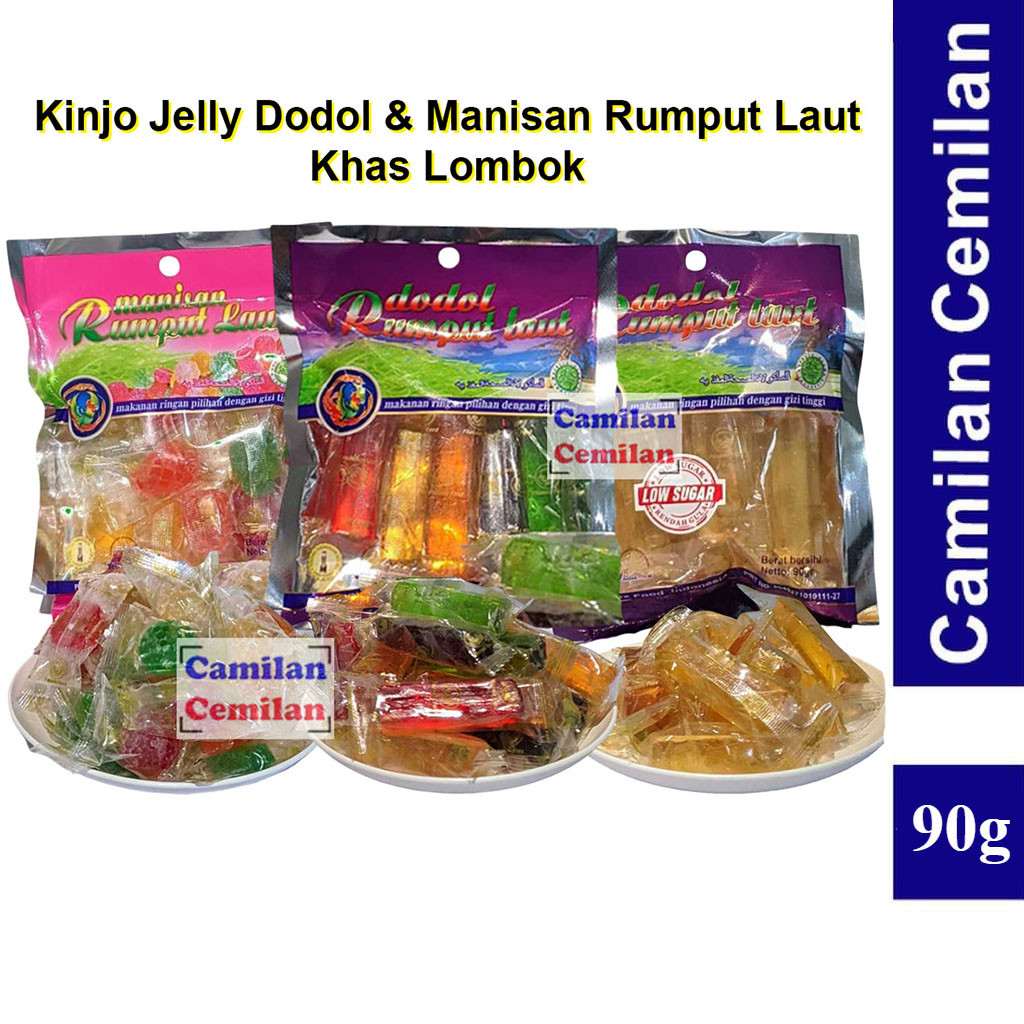 Kinjo Jelly Seaweed Dodol, a Typical Lombok Sweet Potato 90g | Shopee ...