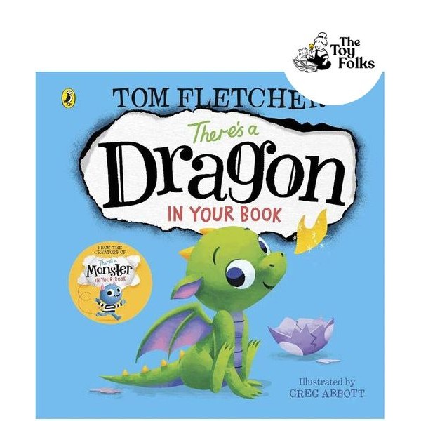 Puffin Theres A Dragon In Your Book by Tom Fletcher (Board Book ...