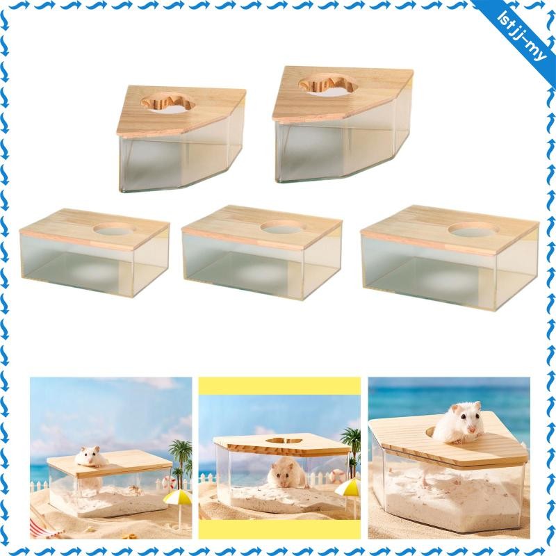 [LstjjMY] Hamster sand bathing box, shower room, sand basin, digging ...