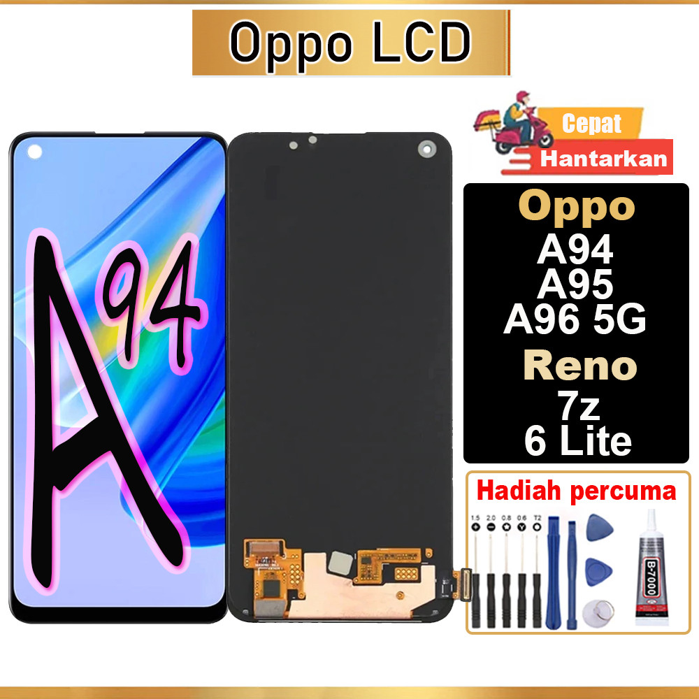 OPPO A94 A95 A96 5G Reno 7z Reno 6 Lite LCD Original screen | Shopee ...