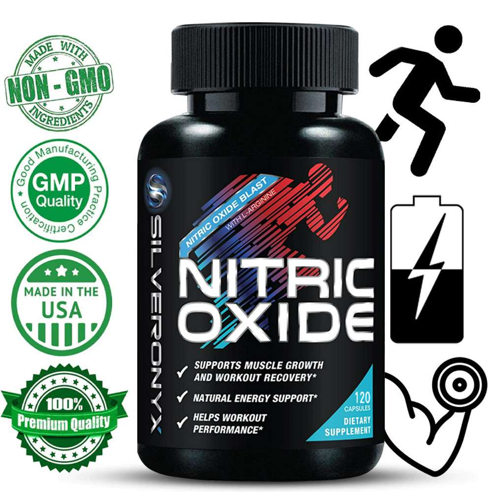 Nitric Oxide Supplement Capsules L-Arginine Triple Strength Premium ...
