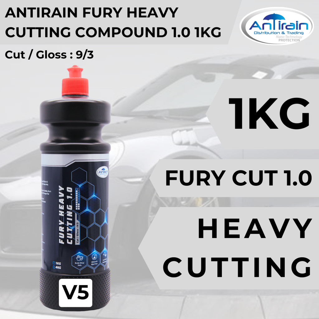 ANTIRAIN FURY HEAVY CUTTING COMPOUND 1.0 1KG (USE ON SOFT & HARD PAINT ...