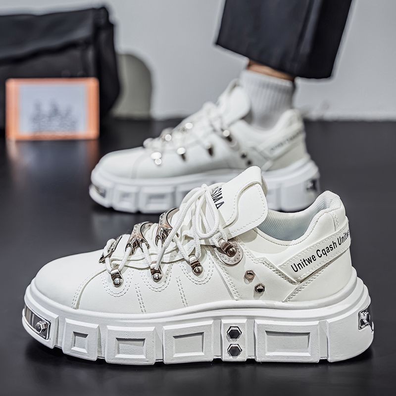 European Station Men's Shoes Black Samurai Casual Street Wear High-End ...