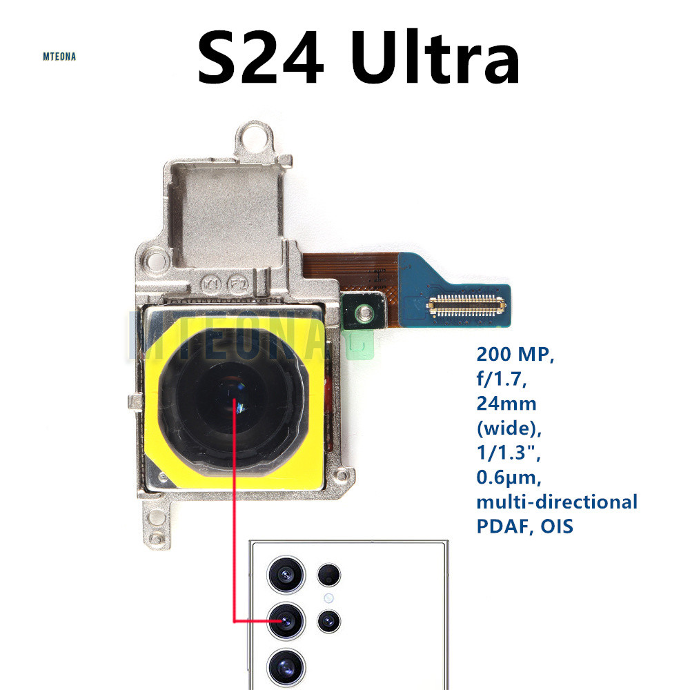 200MP Main Back Facing Camera For Samsung Galaxy S24 Ultra SM-S928B ...