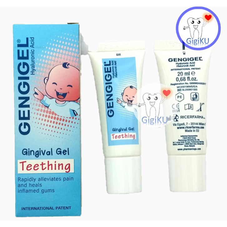 Gingival Gel Teething Gengigel Hyaluronic Acid Gengigel Hyaluronik Asid ...