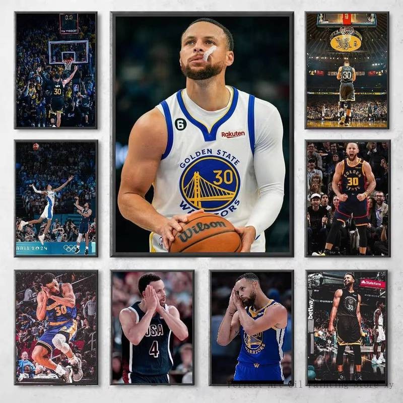 Stephen Curry poster basketball sports poster canvas printing suitable ...