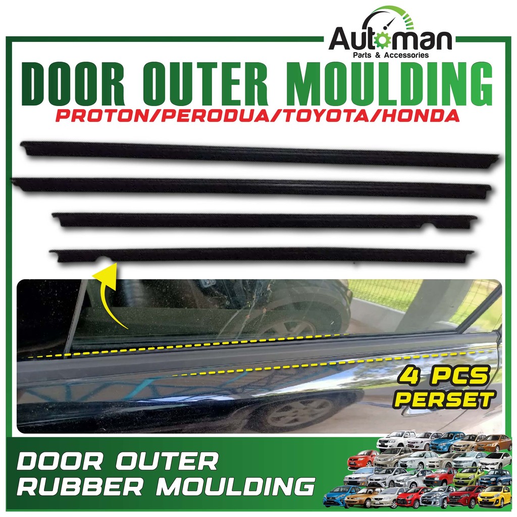 Door Glass Outer Moulding Perodua Bezza Axia Kancil Saga Wira Civic ...