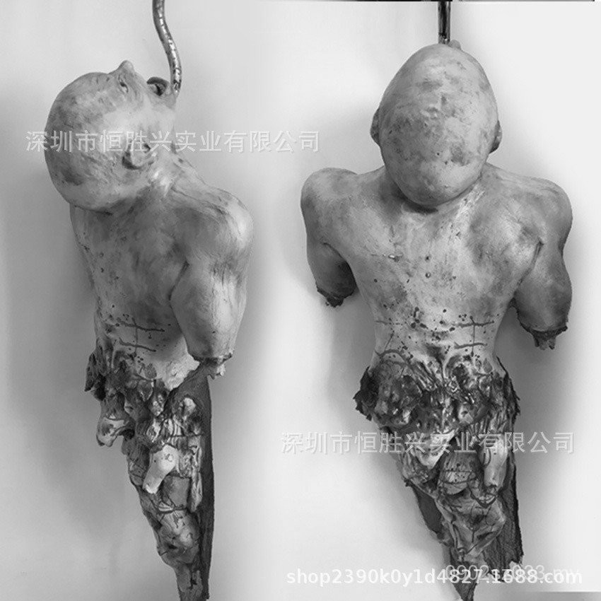 Halloween Corpse Room Escape Bust Horror Props Men Women Decoration ...