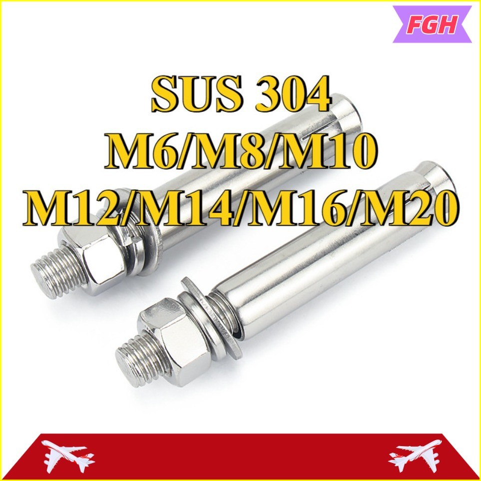 304 Stainless Steel Expansion Screw Bolt Extended Pull Explosion ...
