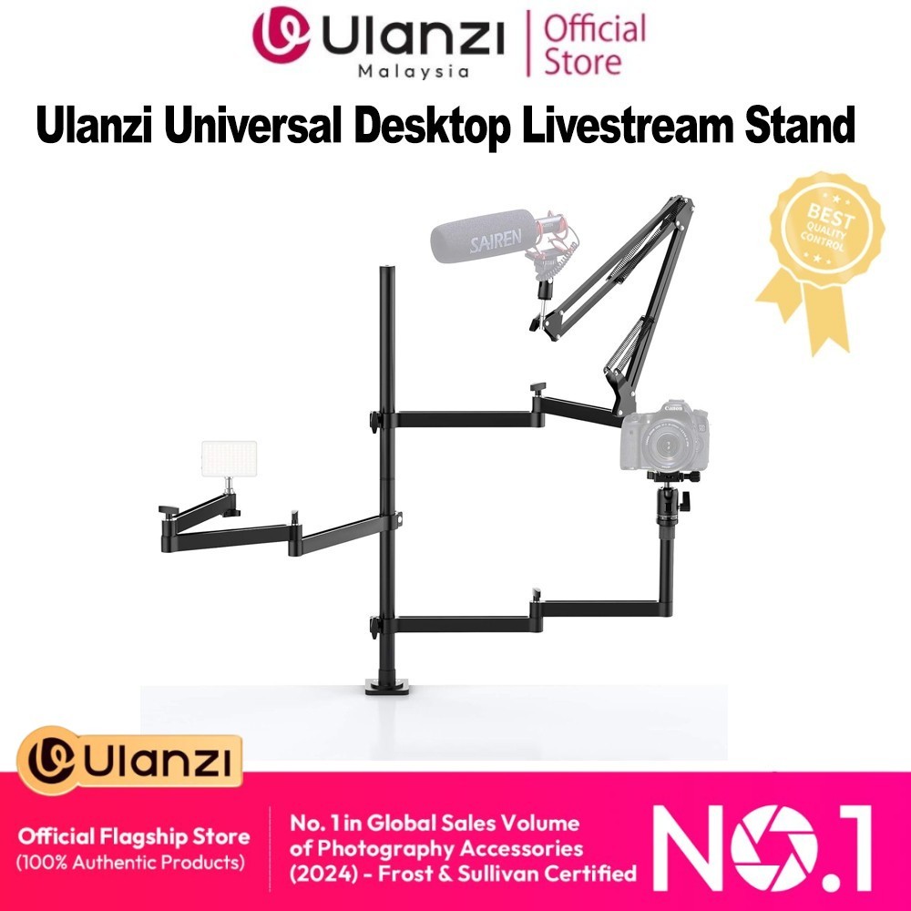 Ulanzi Universal Desktop Livestream Stand 2089 | Shopee Malaysia