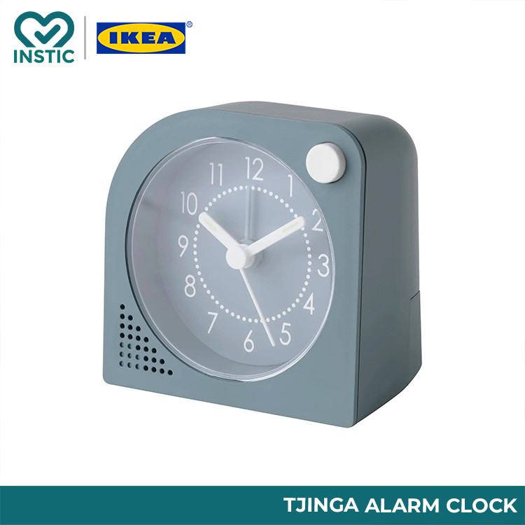 IKEA TJINGA Alarm Clock | Compact Retro-Style Snooze Alarm Clock ...
