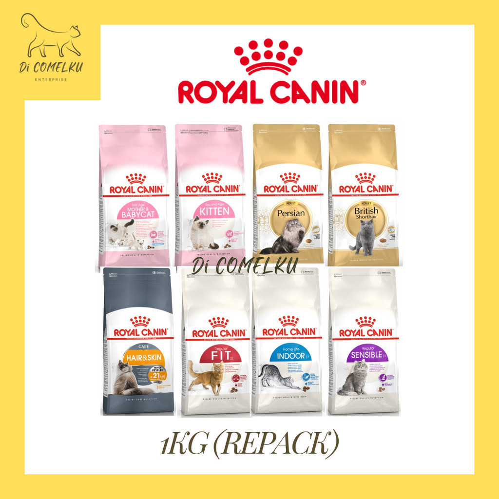 (1kg Repack) Super Premium Cat Dry Food Kibbles | Makanan Kucing Mix ...