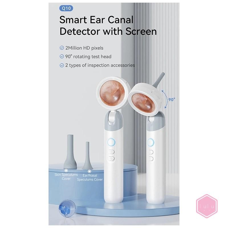 Visual Ear Otoscope 1.38 Inch IPS Wireless Endoscope 1080P HD Camera ...