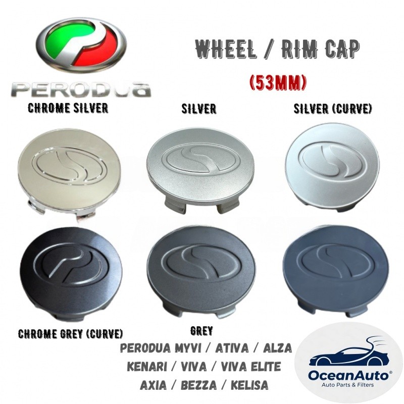 Perodua Rim Cap Myvi / Ativa / Axia / Bezza / Viva / Alza / Kenari ...