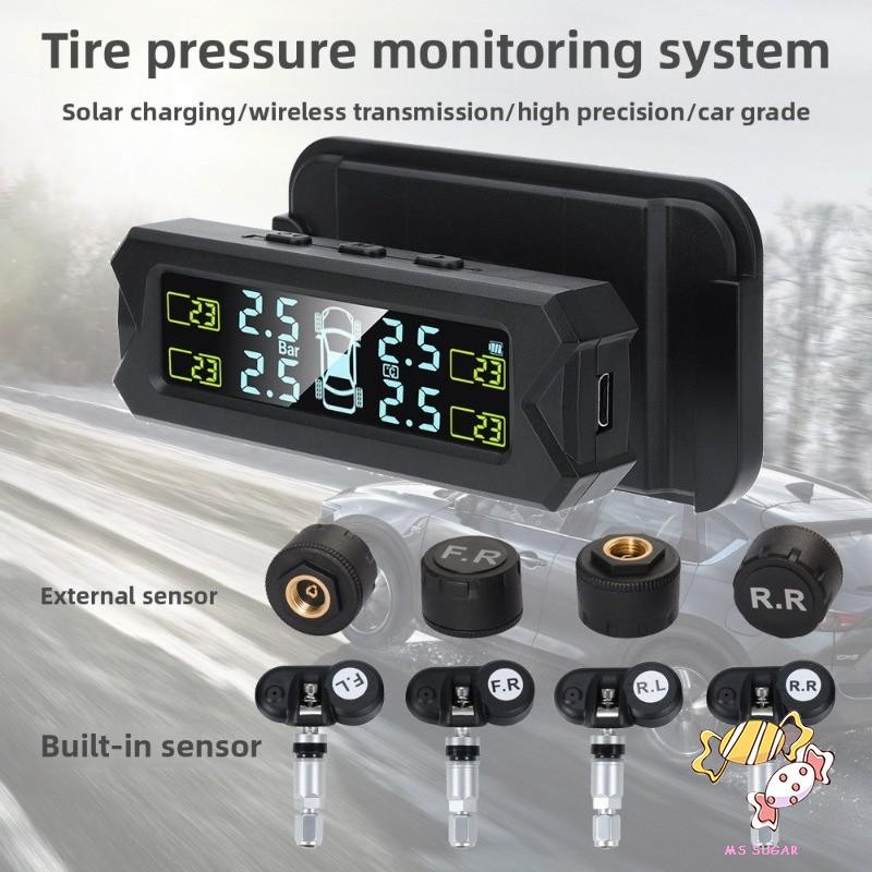 Car Solar TPMS - Tyre Pressure Monitor System with Color Screen Auto ...