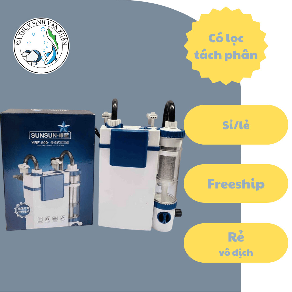 Sunsun YBF 500 600 hanging filter for aquariums has sedimentation ...