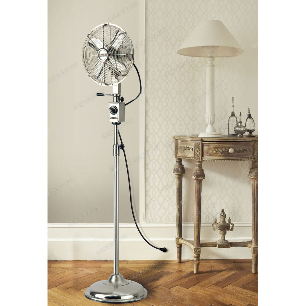 IMASU Retro Electric Fan Antique Floor Fan 33cm 40cm All Metal Lifting ...