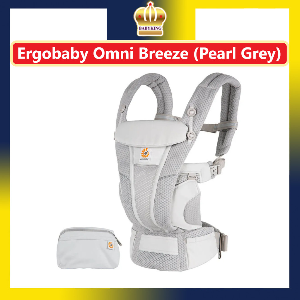 Original Ergobaby Ergo Baby Omni Breeze Baby Carrier - SoftFlex Mesh (Pearl Grey) | Shopee Malaysia