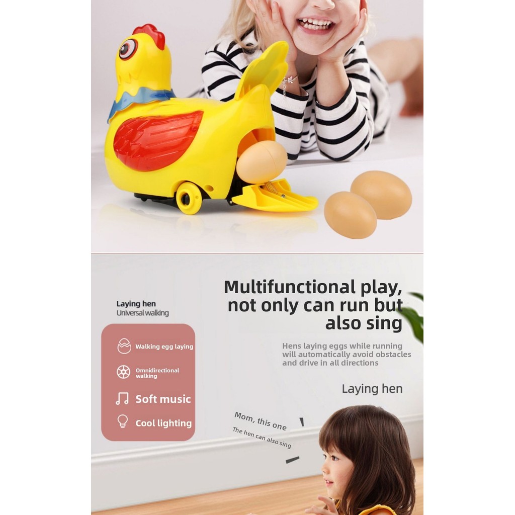 Electric Raw Egg Little Hen, Can Walk and Lay Eggs and Sing, Baby ...