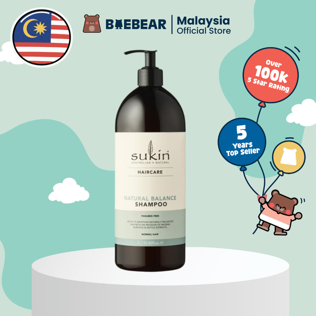 Sukin Haircare Natural Balance Shampoo (1L) | Shopee Malaysia