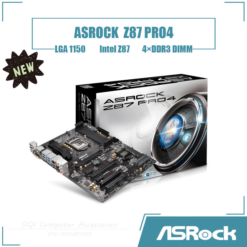 [NEW] Asrock Z87 PRO4 Motherboard 4×DDR3 DIMM Intel Z87 LGA1150 Desktop ...