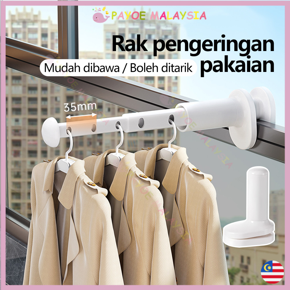 Payoe Tiang Gantung Boleh Skala Travel Drying Rack nail free ...