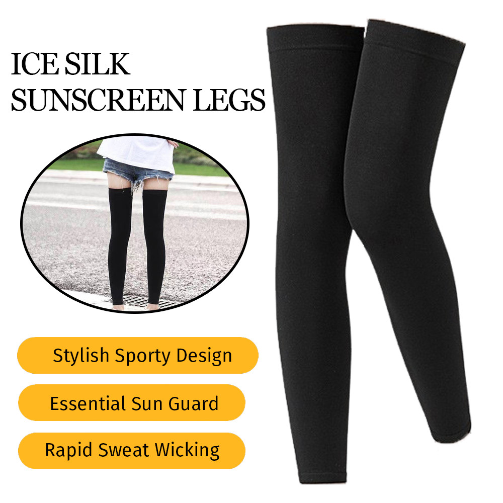 Breathable UV Protection Leg Covers Long Comfortable Knee Protector ...