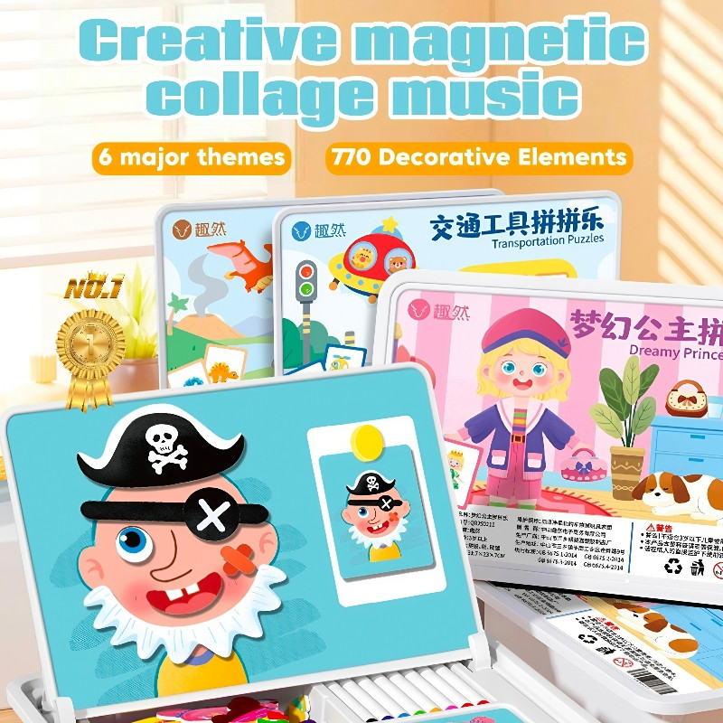 Children's Puzzle Magnetic Puzzle Multi-scenario Puzzle Magnetic ...