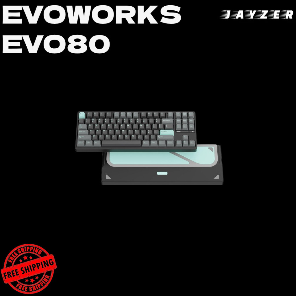 SG EVOWORKS EVO80 TKL TRI MODE WIRELESS PREBUILT MECHANICAL KEYBOARD | Shopee Malaysia