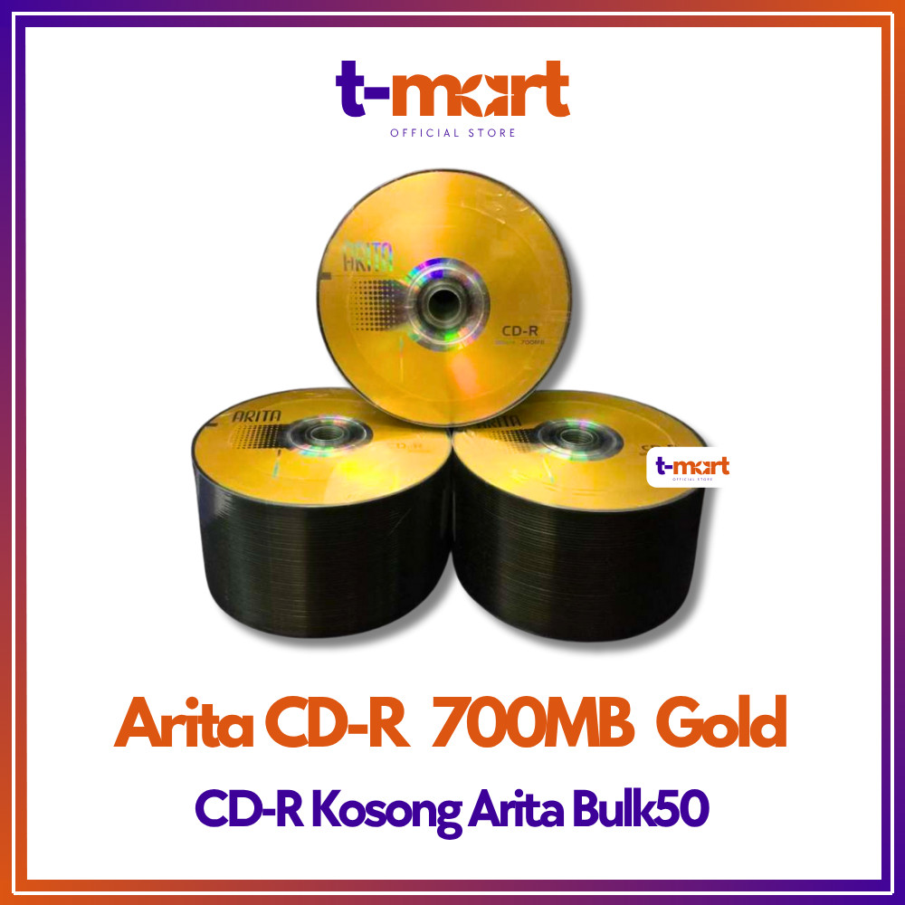 Arita CD-R Gold 52 KUTUNG 700MB (80min) – Grade a, Universal Compatible ...
