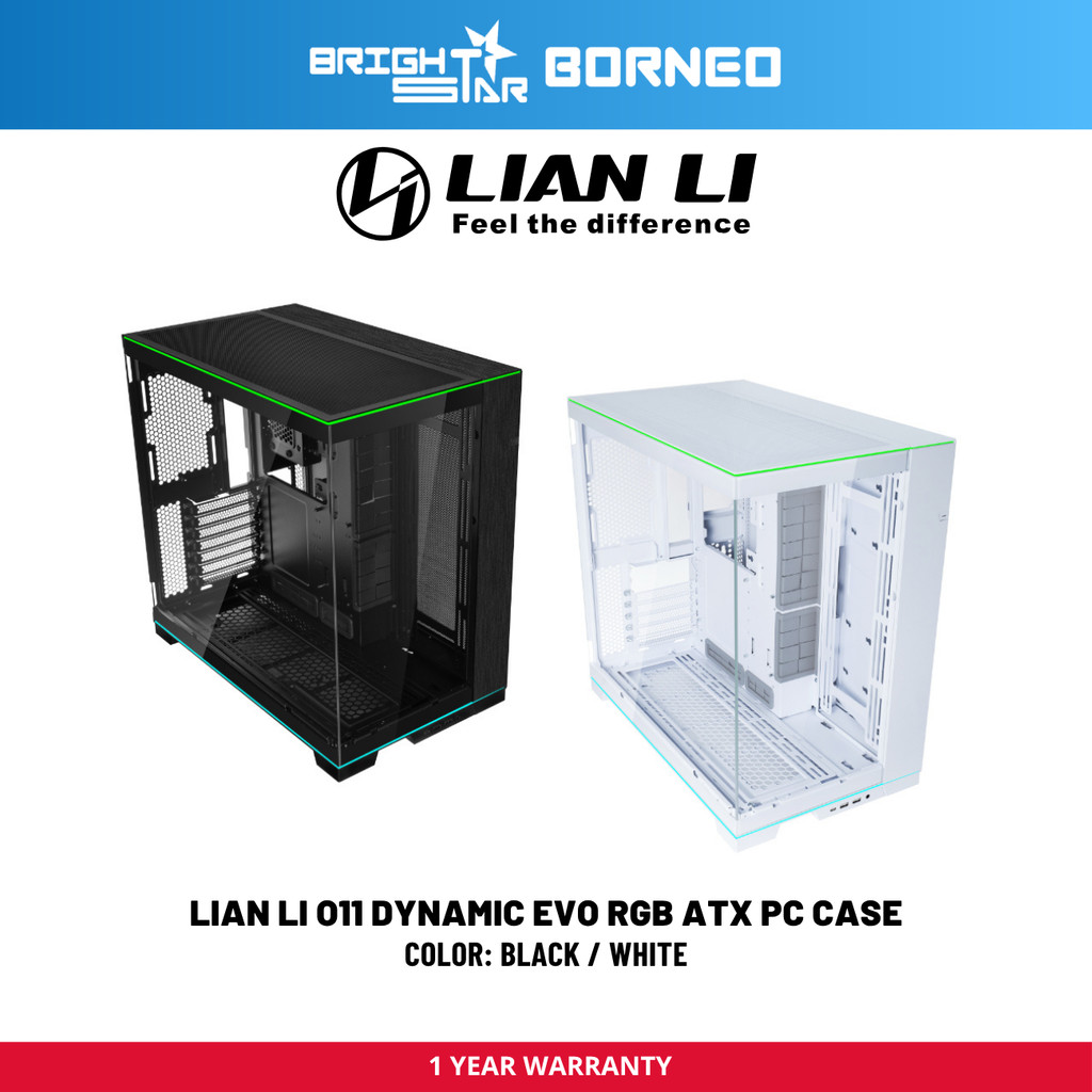 LIAN LI O11 Dynamic Evo RGB ATX Pc Case - Black / White | Shopee Malaysia