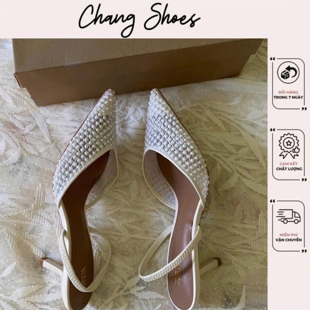 Luxury pointed toe Z high heels with stones - elegant thin straps ...
