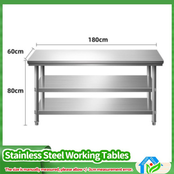 💗Ready Stock💗Stainless Steel Working Table/Kitchen Commercial Table ...