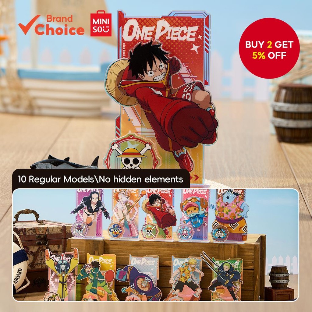 MINISO One Piece Series - Cute & Collectible Acrylic Diorama Standee ...
