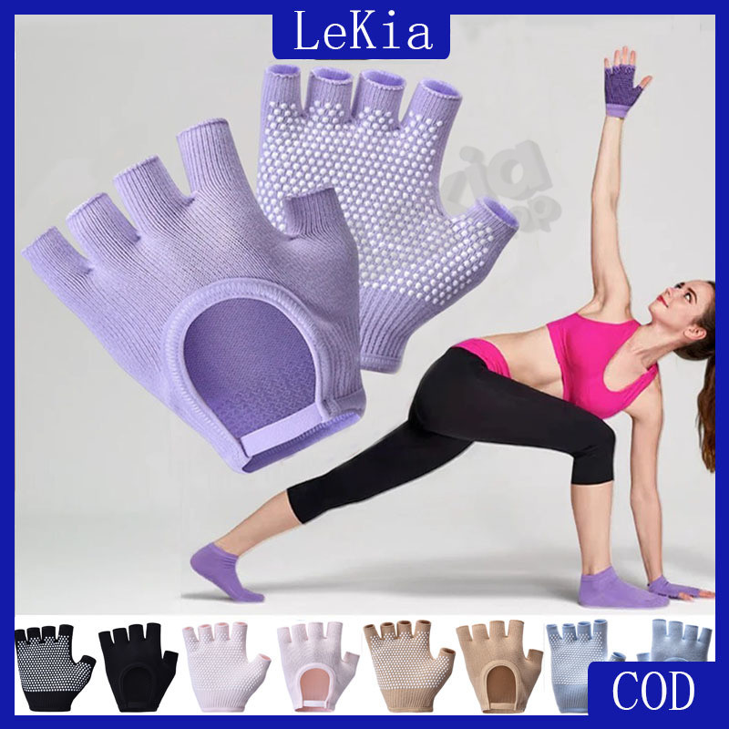 Yoga Gloves Non-slipSilicone Half Finger Fitness Bike/Hollow Out ...