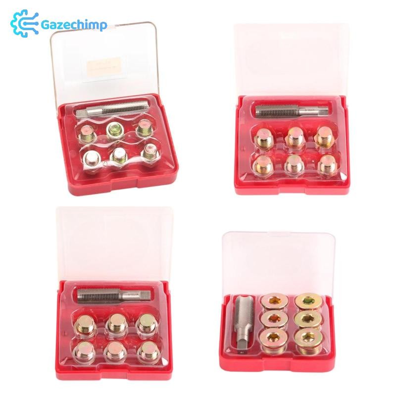 [Gazechimp] Oil Drain Plug Thread Repair Kit Oil Pan Thread Repair Set ...