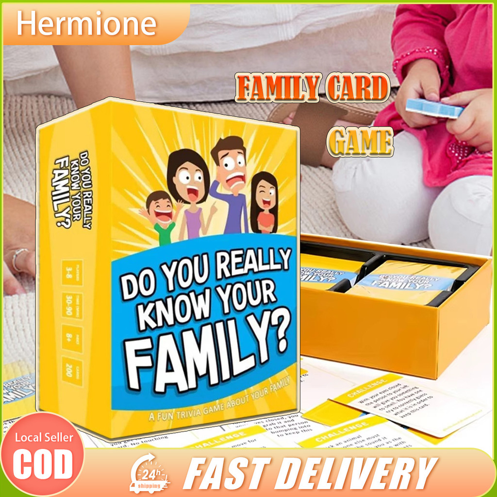 Do You Really Know Your Family? indoor game for family Entertainment ...