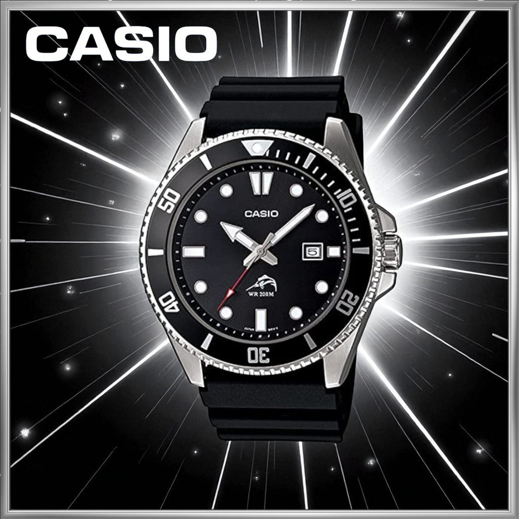 CASIO Diver Watch MDV-106 Series Men's International Model (Black x ...