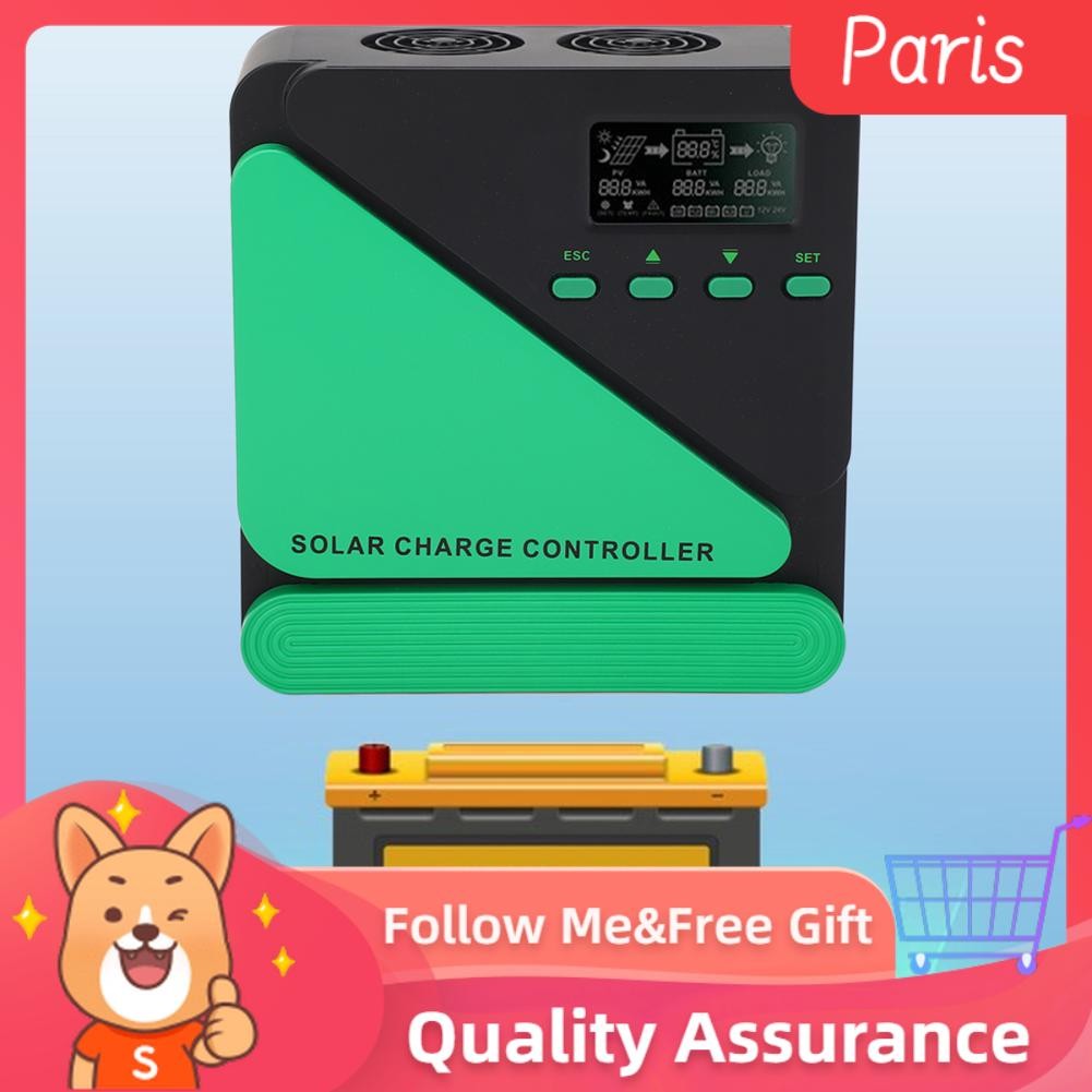 superparis-my Solar Panel Regulator MPPT Controller 12V 24V Auto LCD ...