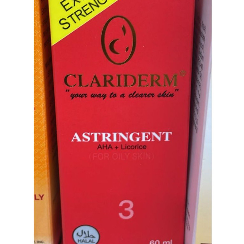 Toner Clariderm Astringent rdl AHA + Licorice - Skin Care Product for ...