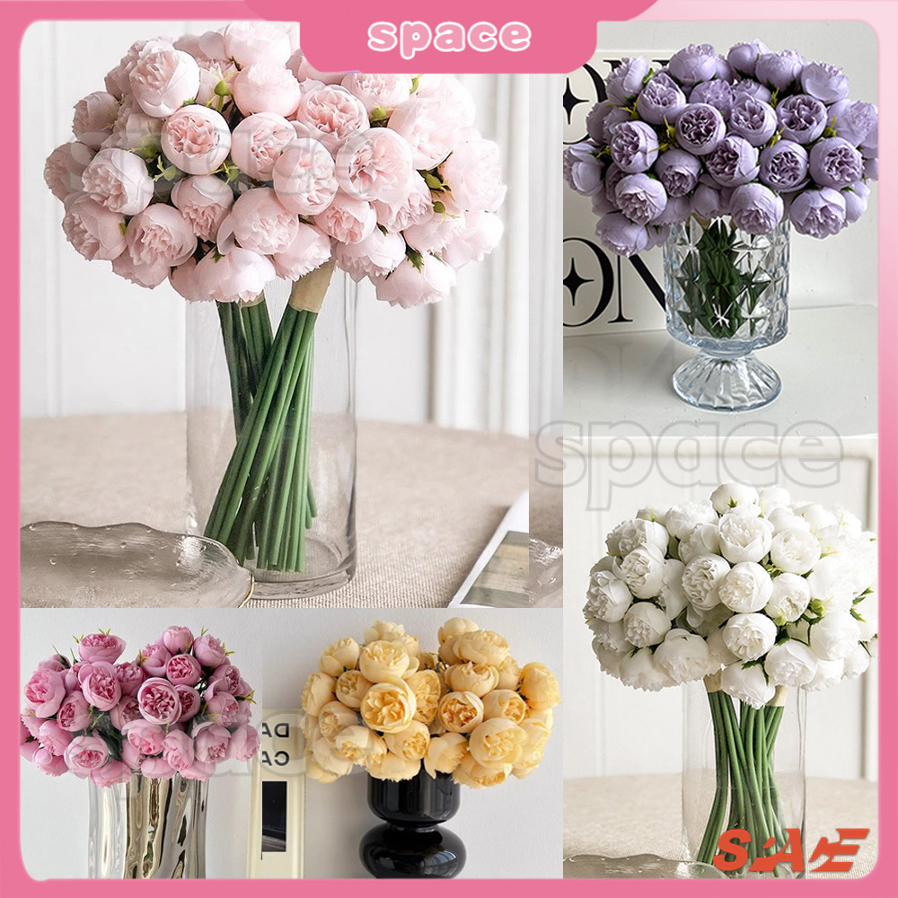 27 Flowers Rose Bouquet Premium Artificial Flower Bunga Hiasan Ruang ...