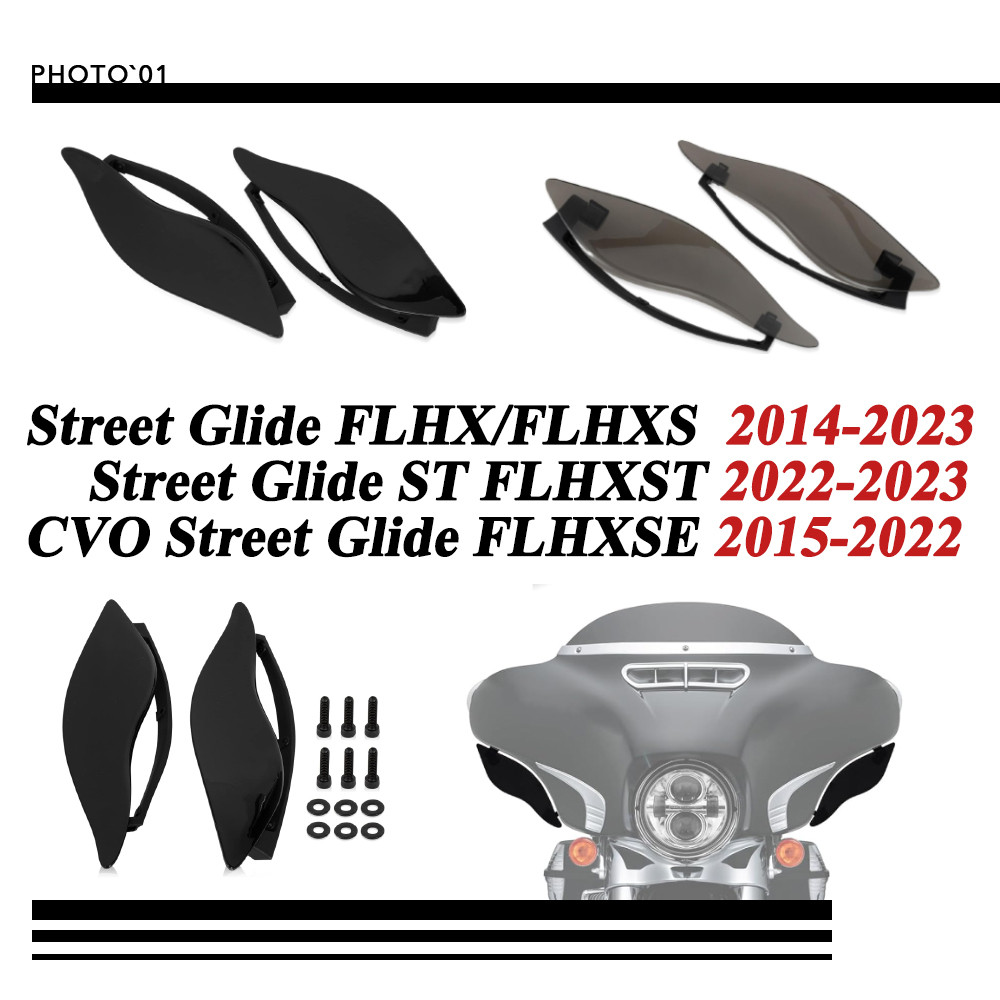PSLER For Harley Electra Glide Street Glide Trike Fairing Side Wing ...